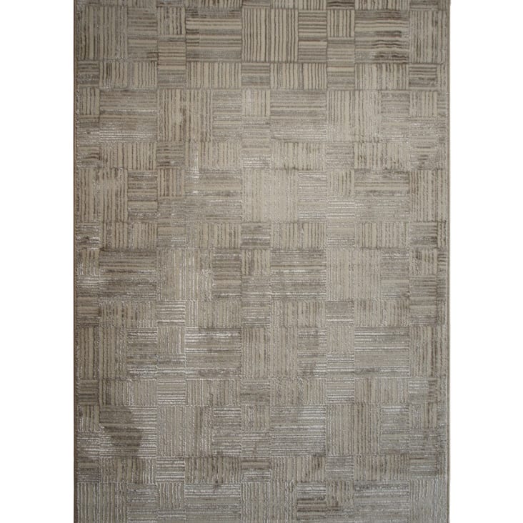 Tappeto moderno con motivi a blocchi beige 120x170 Textura | Maisons du ...