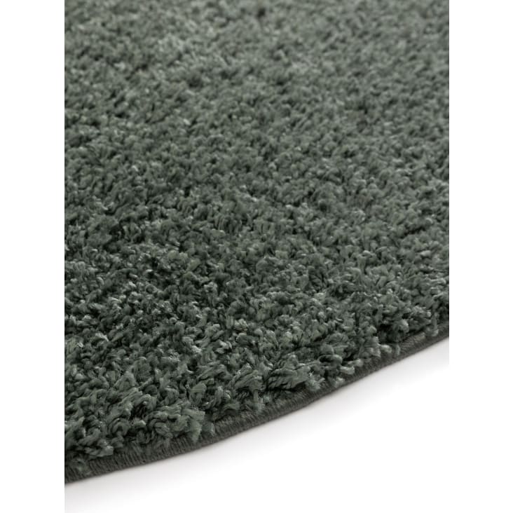 Tappeto a pelo lungo verde chiaro 80 cm rotondo Soho | Maisons du Monde