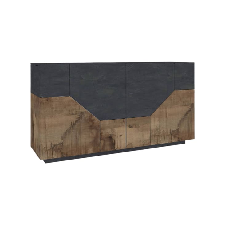 Sideboard Holzoptik Ahorn, Schiefer 50x22h75 cm Ania | Maisons du Monde