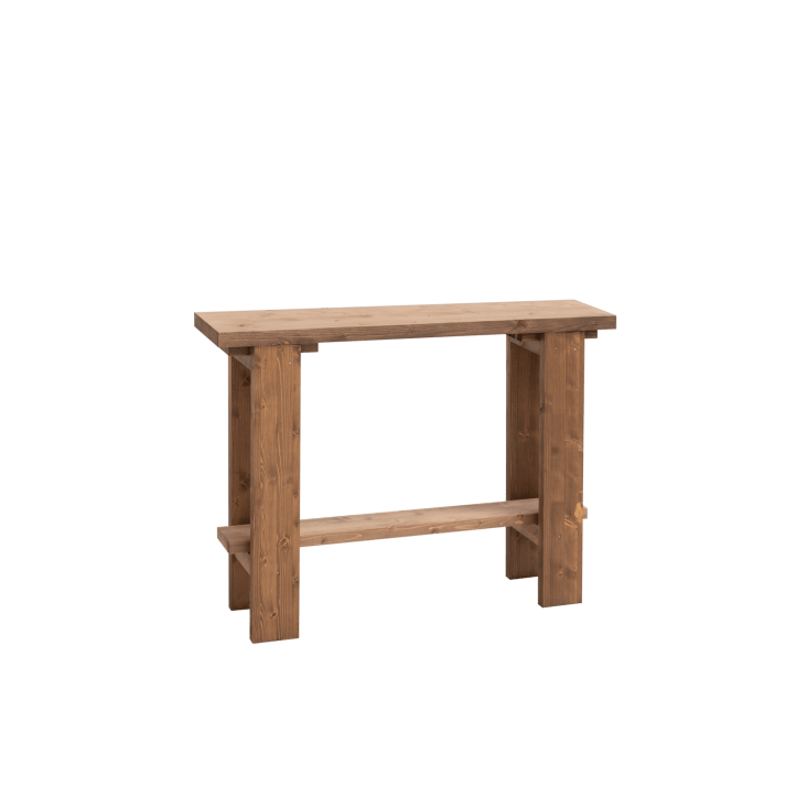 Console en bois de sapin vieilli 120x84cm Decowood | Maisons du Monde