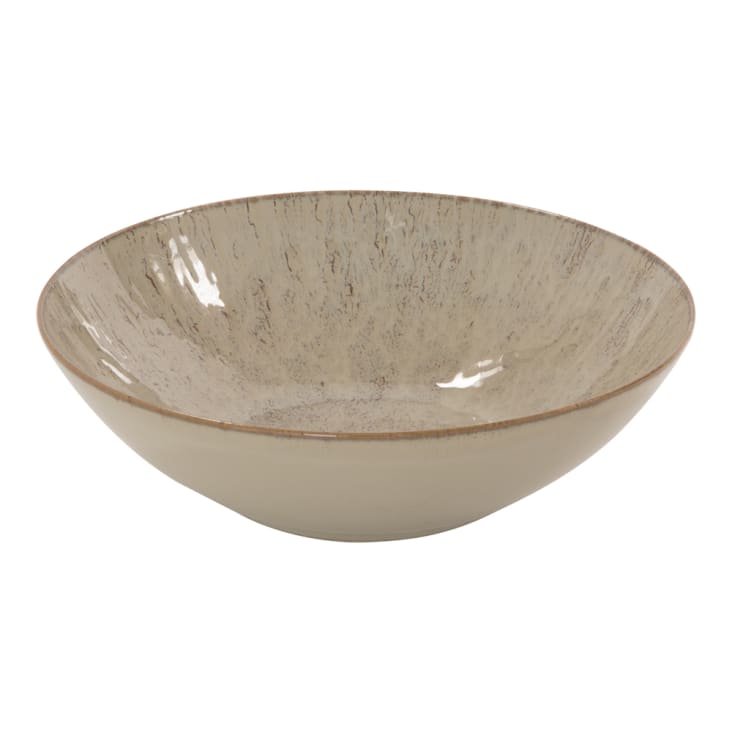 Saladier 24 cm beige en grès | Maisons du Monde