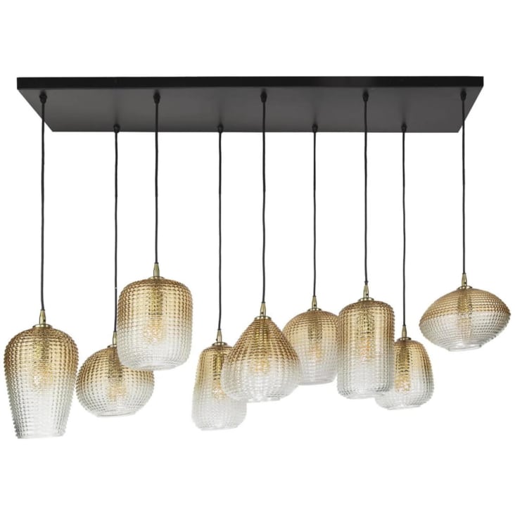 Hängeleuchte aus Glas 150 cm Gold Aliy | Maisons du Monde