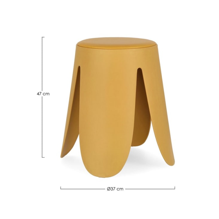 Set di 2 sgabelli in polipropilene senape Imogen | Maisons du Monde