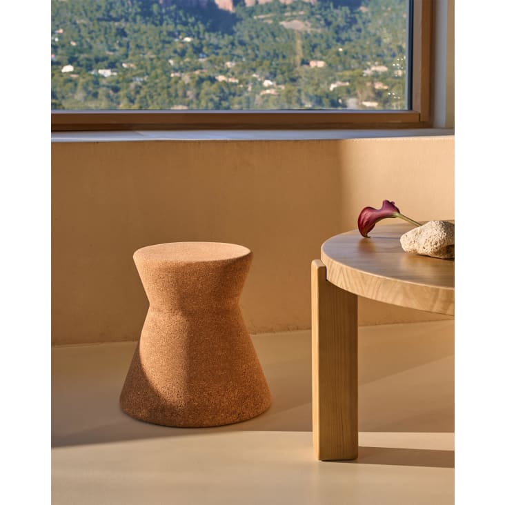 Design-Hocker aus Kork Hourglass | Maisons du Monde