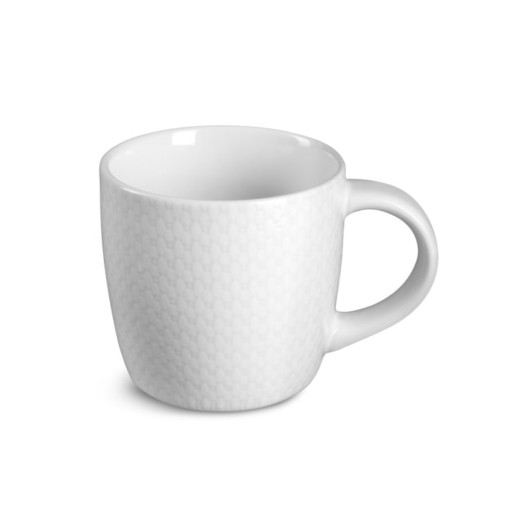 Taza de té 28 cl (set de 6) gres blanco Izy | Maisons du Monde