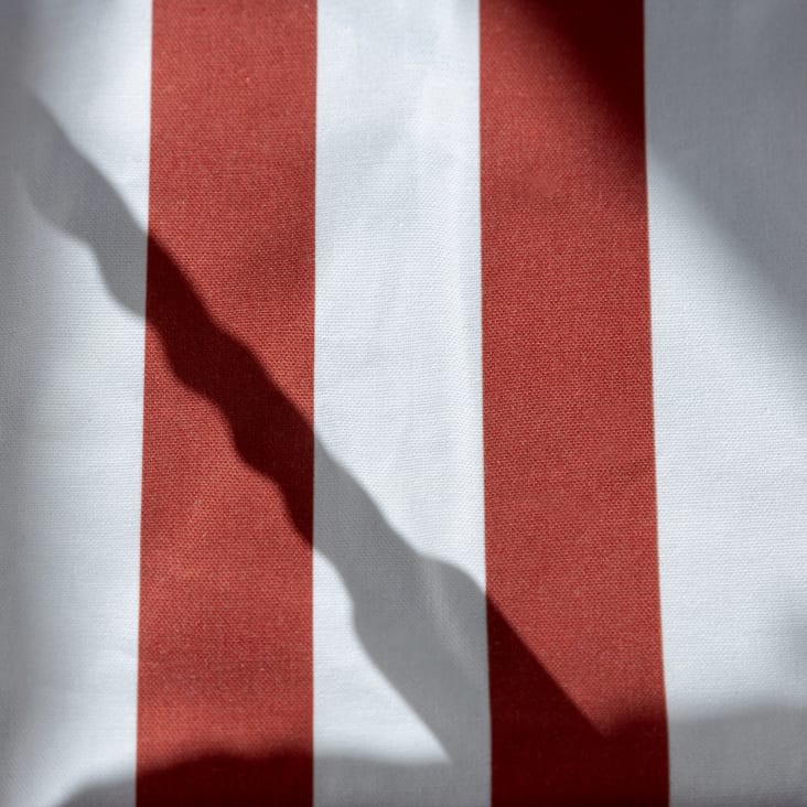 Nappe rouge et blanc à rayures Marshall | Maisons du Monde