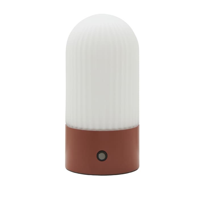 Tragbare Lampe aus Terrakotta-Metall und Glas - H19 cm Touareg ...