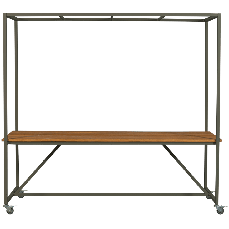 Table à manger avec cadre décoratif en métal gris Vtwonen | Maisons du ...