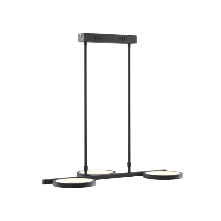 Lámpara de techo negra con led regulable de 3 luces Vive | Maisons du Monde