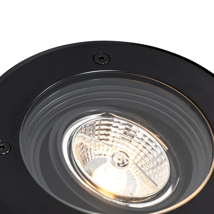 Faretto terra moderno esterno nero AR70 IP65 Delux | Maisons du Monde