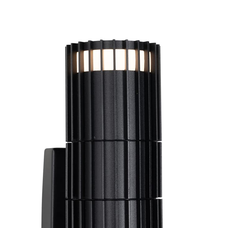 Aplique negro con sensor movimiento 2 luces Boris | Maisons du Monde