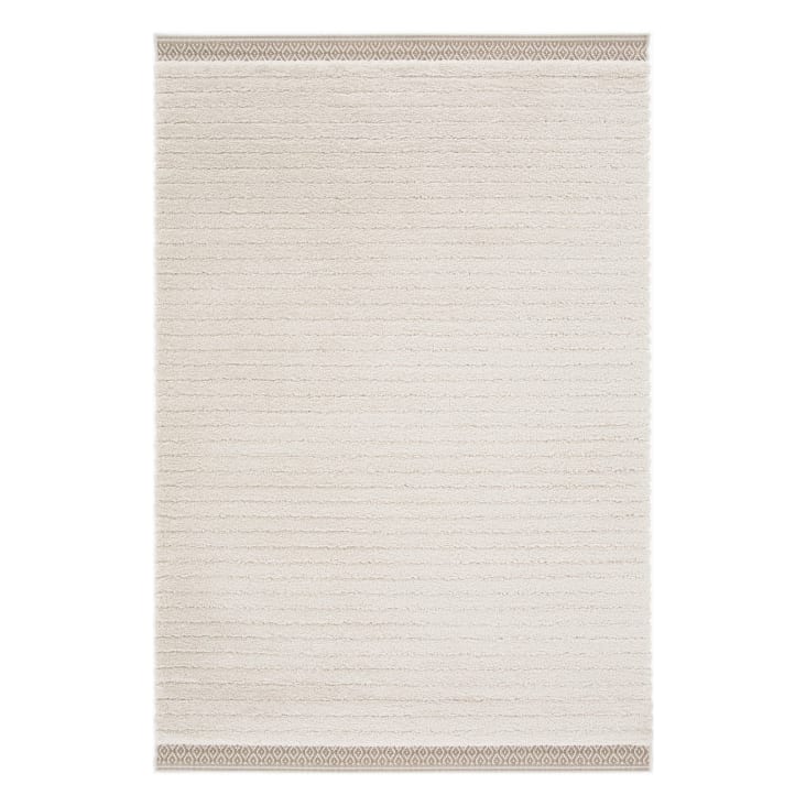 Tappeto design con effetto rilievo beige 160x230 cm Astrid | Maisons du ...