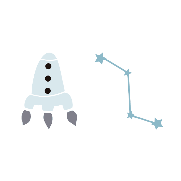 Adhesivo de vinilo xl espacio azul Cosmo | Maisons du Monde