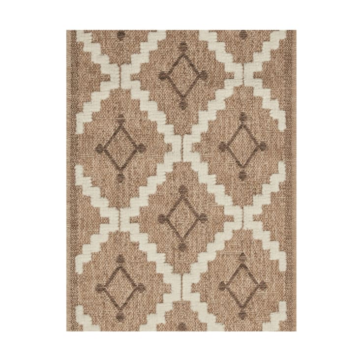 Tapis intérieur et extérieur en polypropylène marron 60x180cm Tili ...