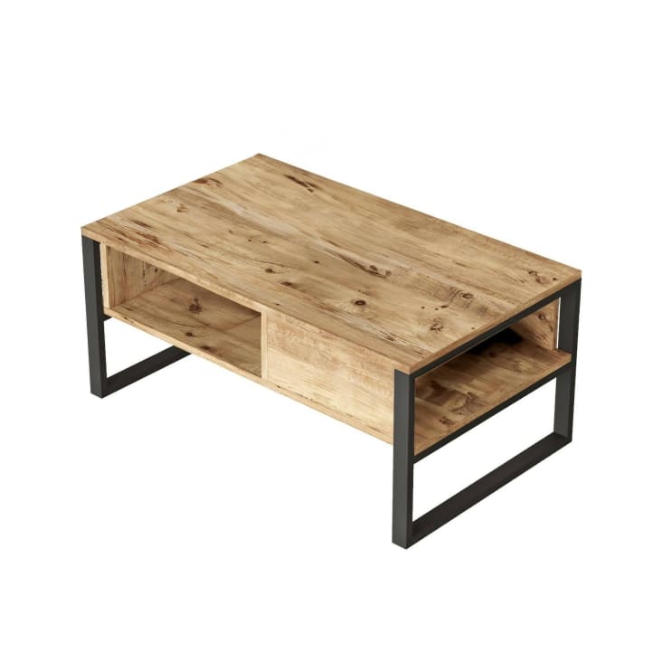 Table basse effet bois beige 100x60 cm Alfonsa | Maisons du Monde