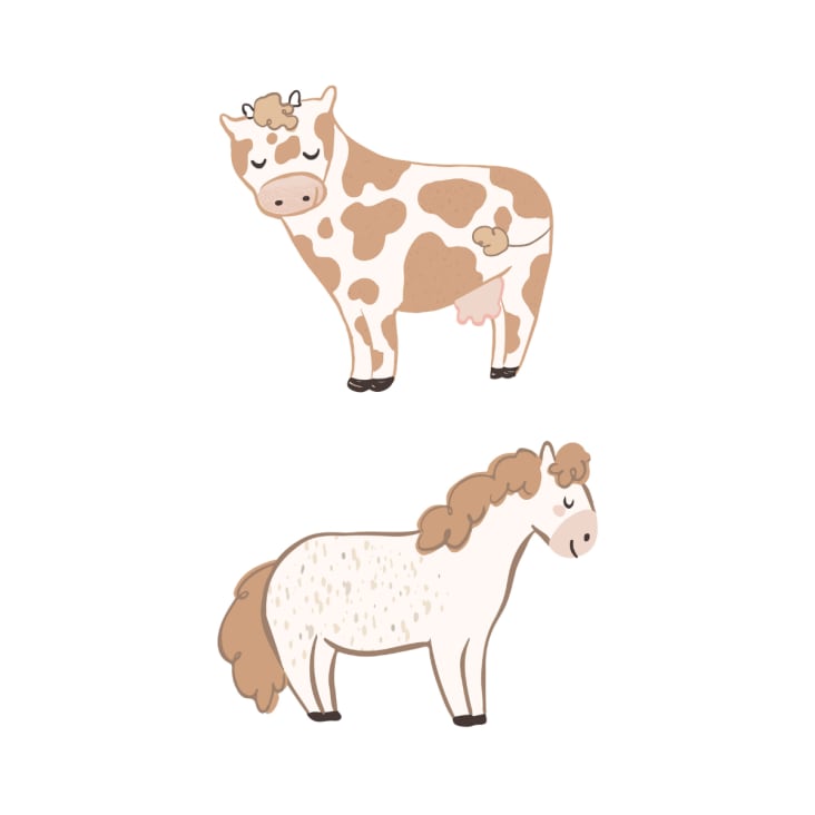 Adhesivo de vinilo xl happy farm multicolor Happyfarm | Maisons du Monde