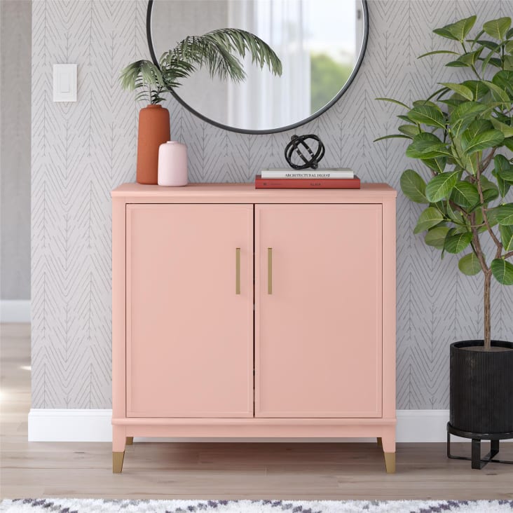 Armoire avec 2 portes en effet bois rose Westerleigh | Maisons du Monde