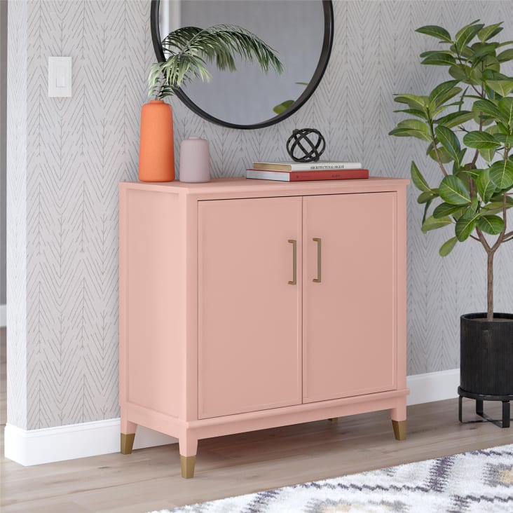 Armoire avec 2 portes en effet bois rose Westerleigh | Maisons du Monde