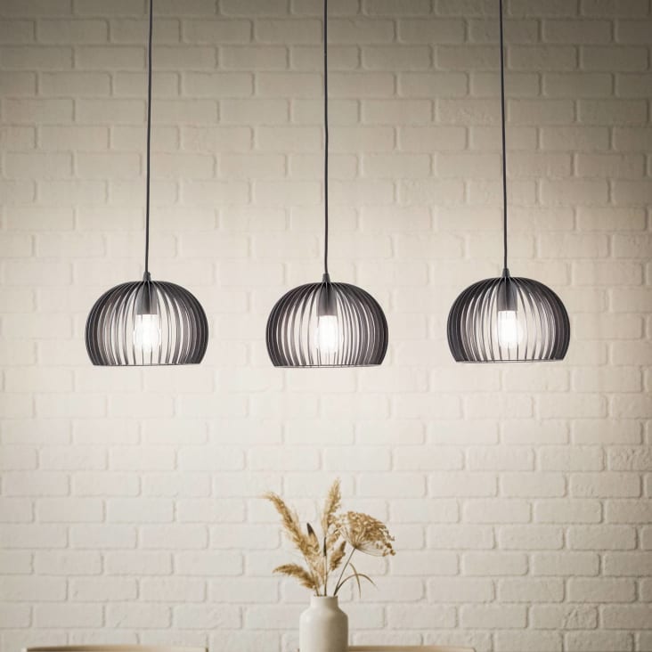 Lámpara colgante de metal negro Jusra | Maisons du Monde