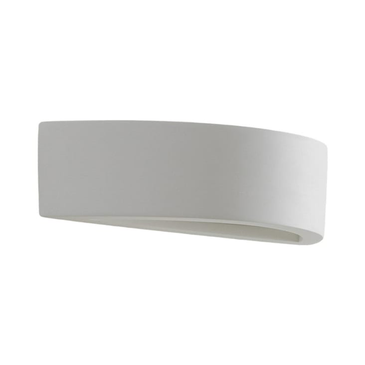 Wandleuchte, Wandlampe Innen aus Gips/Ton, weiß Konstantin | Maisons du ...