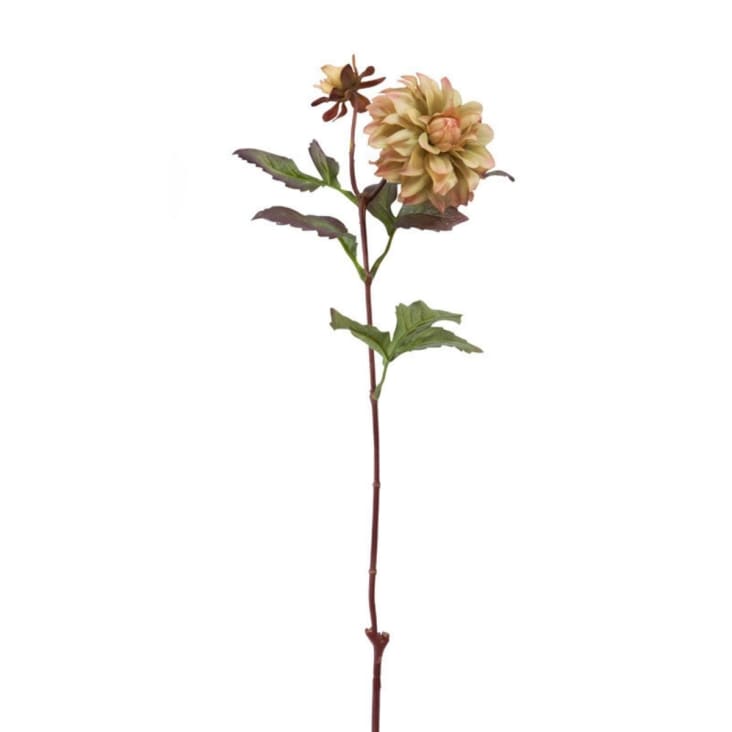 Tallo de dalia artificial verde y rosa h64 Waterlily | Maisons du Monde