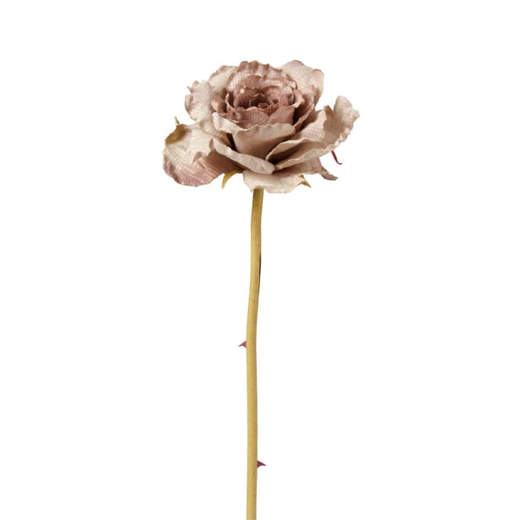 Tallo de rosa abierta artificial malva claro h55 Leslie | Maisons du Monde