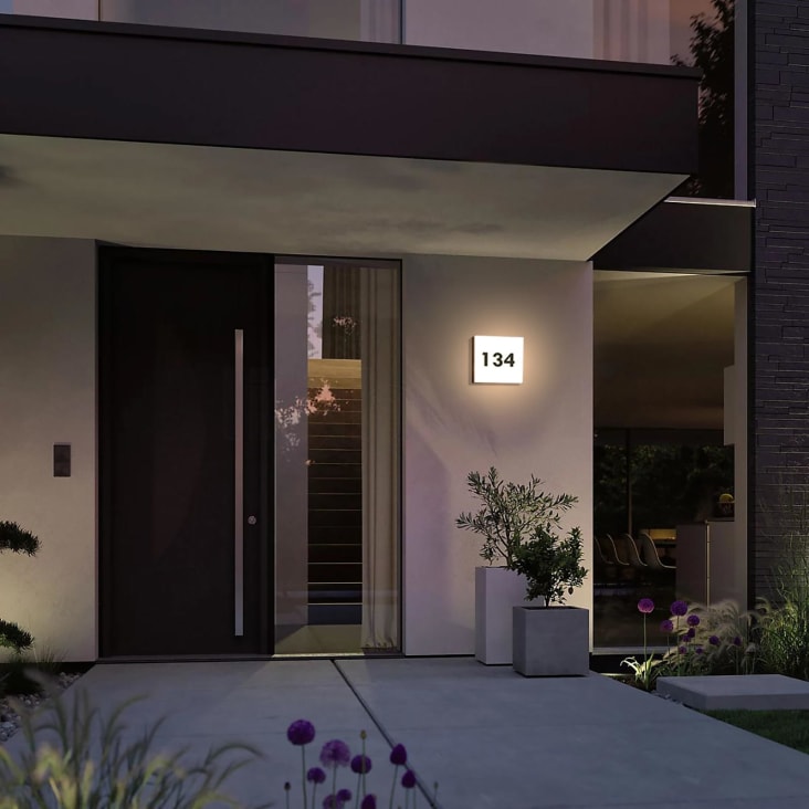 Applique LED crepuscolare IP54 CCT da 3000K a 4000K PP NERO 28cm Casa ...