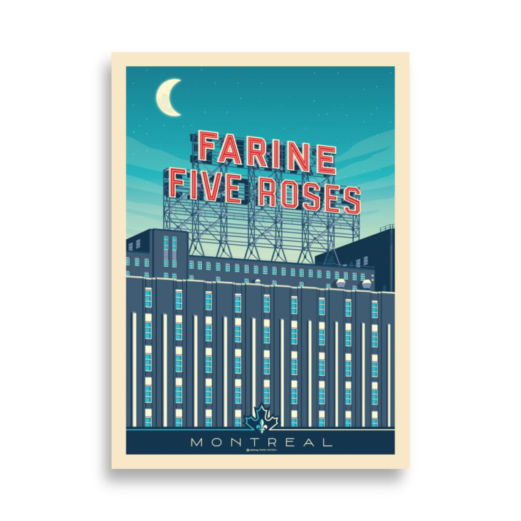 Affiche Montreal Farine Five Roses Quebec Canada 30x40 cm | Maisons du ...