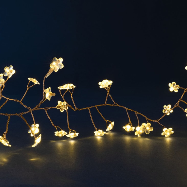 Guirlande micro led blanc chaud 2m Fleur | Maisons du Monde