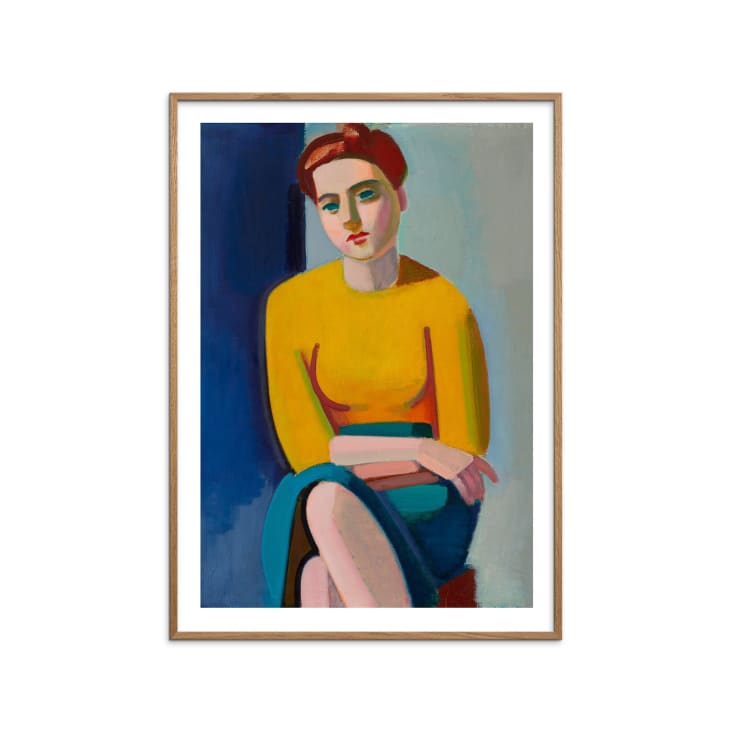 Affiche "Portrait of Hanne Wilhelm Hansen" Cadre en Chêne - 30x40 cm ...