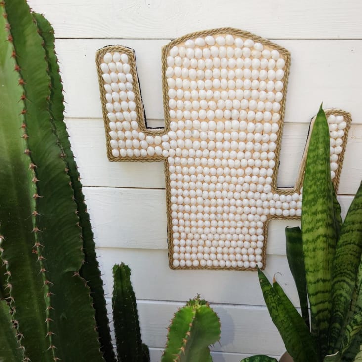 Décoration Murale en Coquillages "Cactus" SHELLY | Maisons du Monde