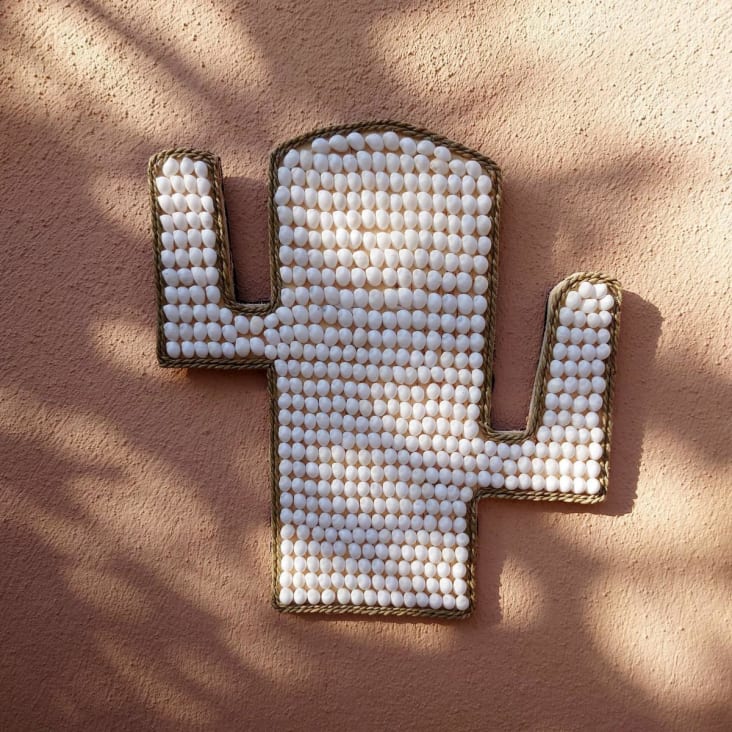 Décoration Murale en Coquillages "Cactus" SHELLY | Maisons du Monde