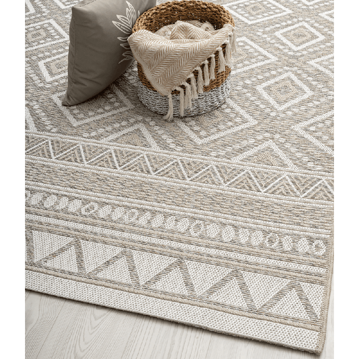 Tappeto esterni interni cucina piatta Terrazzo, beige, 120 x 160 cm Calgary | Maisons du Monde