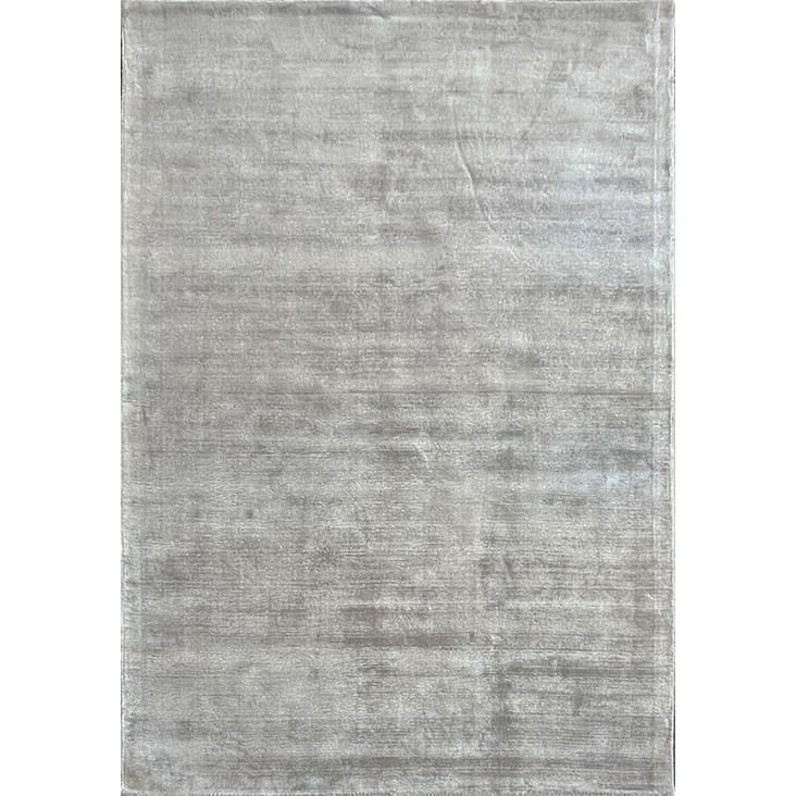 Viskose Teppich Grau