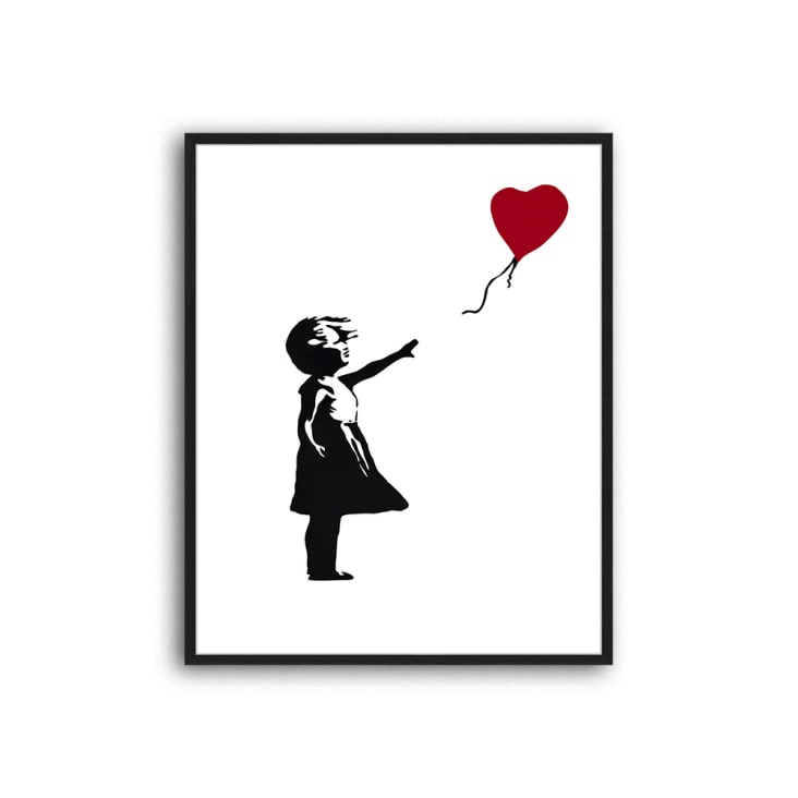 Digitaldruck, Rahmen in Buchenholz, 52x42x3 cm, Schwarz Freedom! By ...