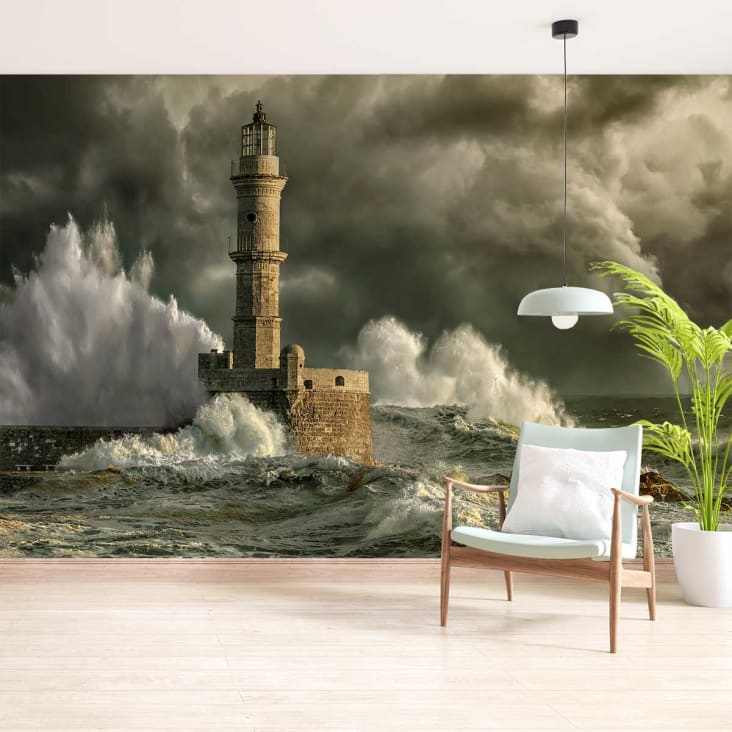 Papel pintado tormenta en el faro 364x270cm | Maisons du Monde