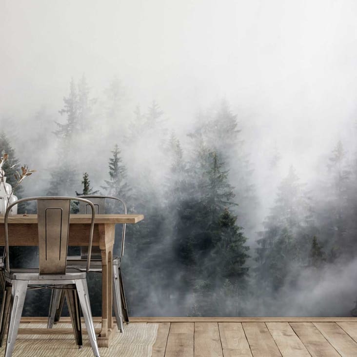 Tapete Wald im Nebel 364x270cm | Maisons du Monde
