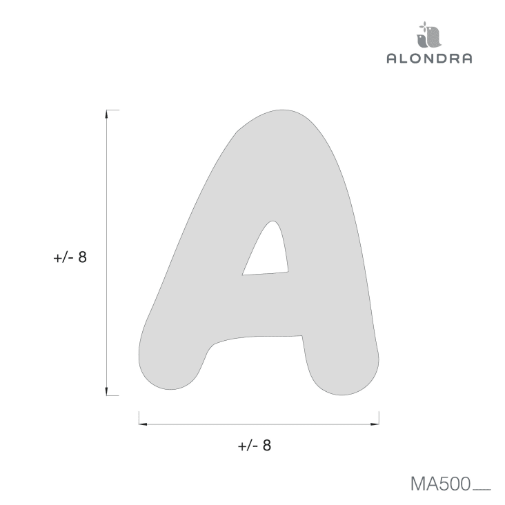 Vinilo infantil letras abecedario (grande) en rosa Alfabeto xl ...