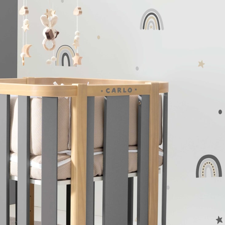 Vinilo infantil letras abecedario (pequeño) en gris Alfabeto | Maisons ...