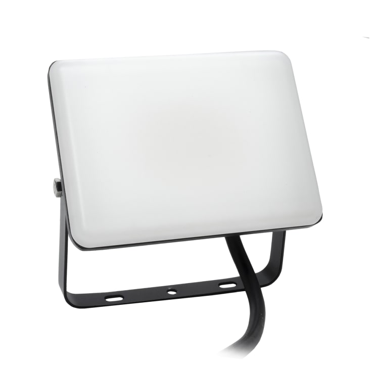 Faretto LED orientabile IP65 diffusore opaco 20W alluminio NERO 12cm ...