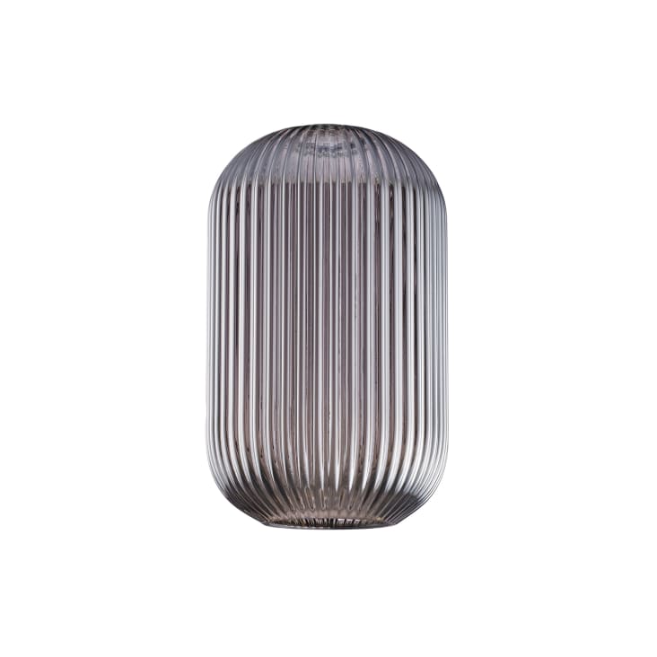 Diffusore in vetro grigio specchiato effetto plisse Krizia | Maisons du ...