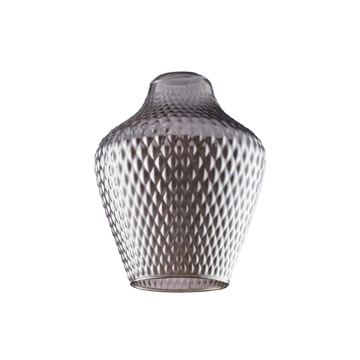 Diffusore in vetro soffiato grigio specchiato decoro in rilievo Maya ...