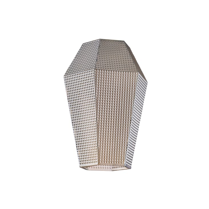 Diffusore in vetro soffiato grigio specchiato forma esagonale Prisma ...