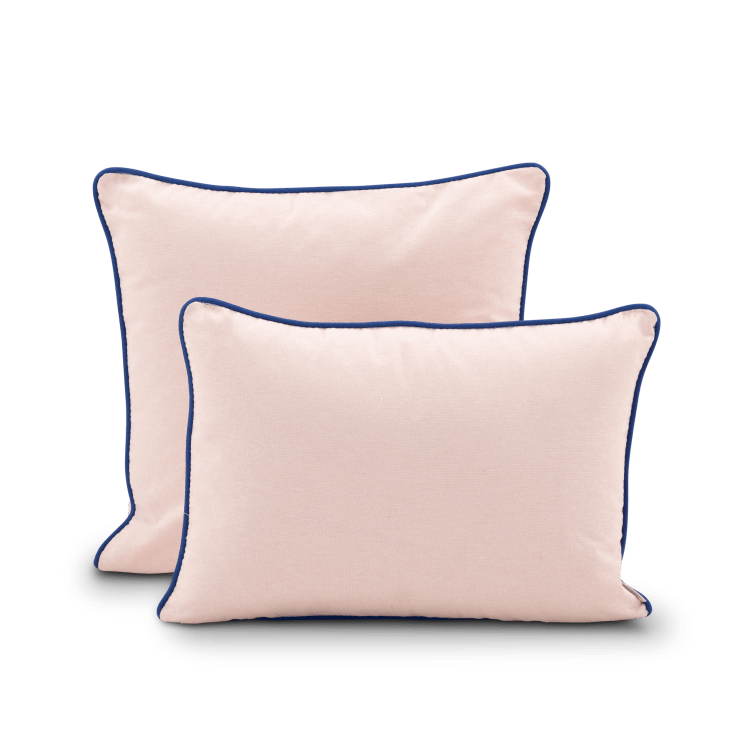Set de 2 coussins décoratifs rose/bleu Sanda | Maisons du Monde