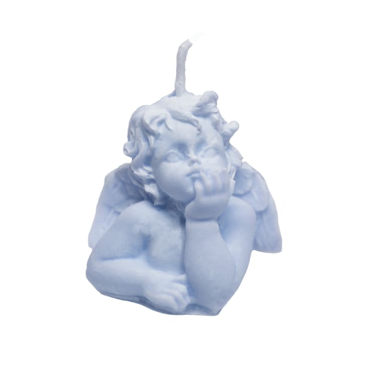 Lote de 6 velas ángel azul claro alt.5 | Maisons du Monde