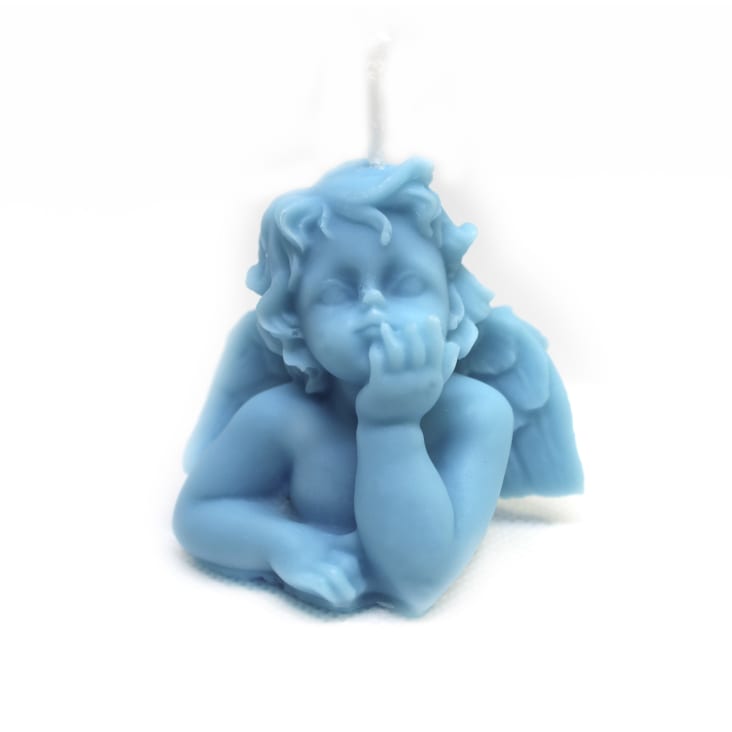Lote de 6 velas ángel azul alt. 5 | Maisons du Monde
