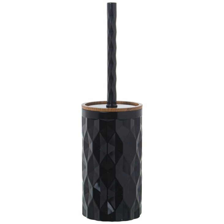 Brosse WC acrylique origami noir | Maisons du Monde