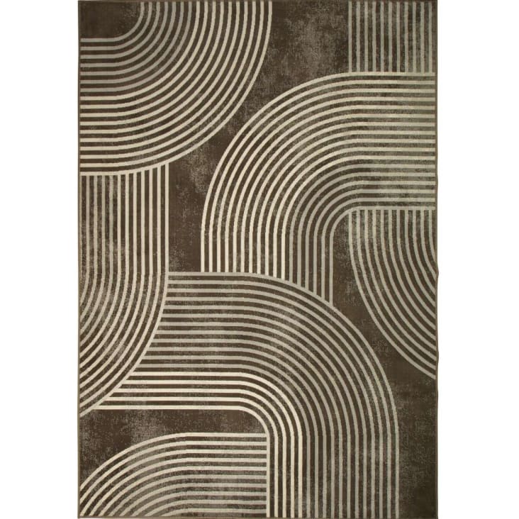 Moderner skandinavischer Teppich mit Design-Muster 190x240 taupe Happy ...