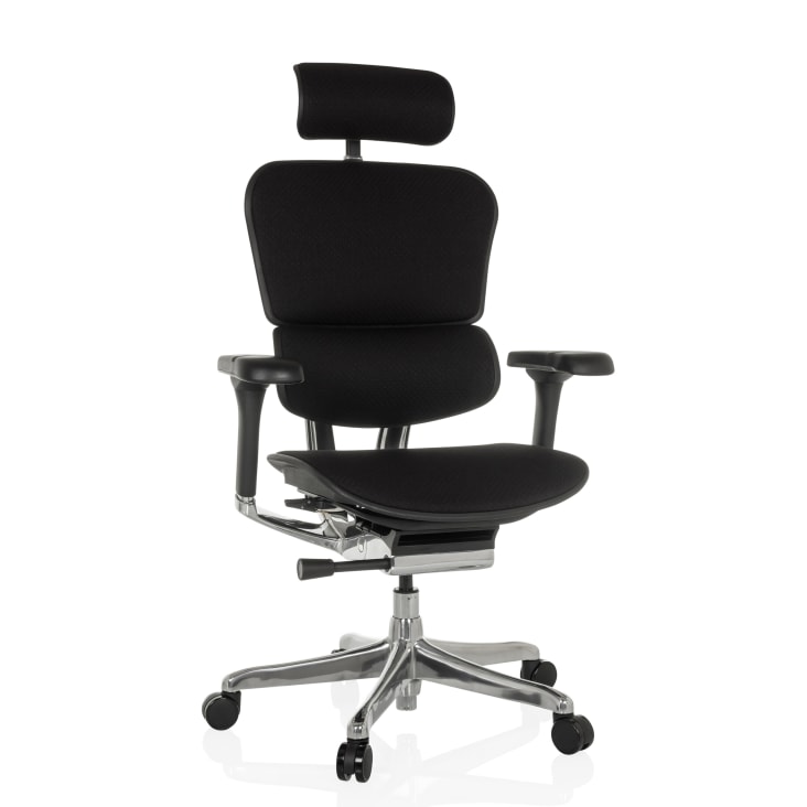 Luxus Chefsessel aus Stoff, Schwarz Ergohuman gen2 | Maisons du Monde