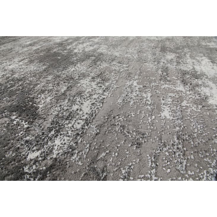 Tapis velours ras style vintage gris et beige à relief 200x290 Feel vintage | Maisons du Monde